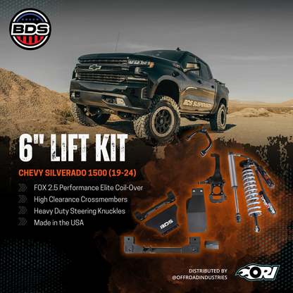 BDS 6 Inch Lift Kit | FOX 2.5 Performance Elite Coil-Over | Chevy Silv ...