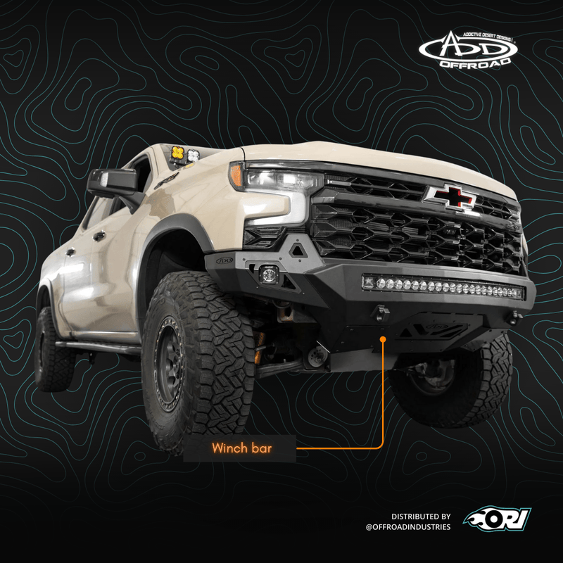 Addoffroad Stealth Fighter Bar Chevy Silverado ZR2 - Offroad Industries