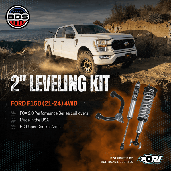 BDS 2 Inch Leveling Kit | FOX 2.0 Coil-Over | Ford F150 (21-26) 4WD ...